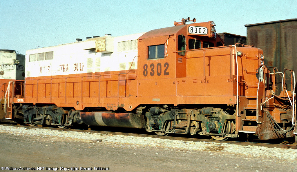 Illinois Central Gulf GP10 #8302 (was originally built as a "B" unit by EMD) awaiting departure